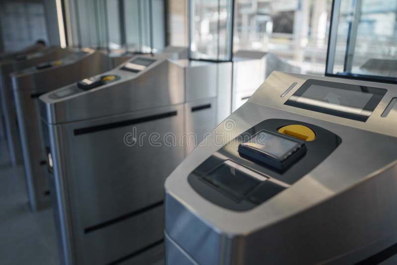 Ticket validator gates editorial image. Image of transit - 273161880