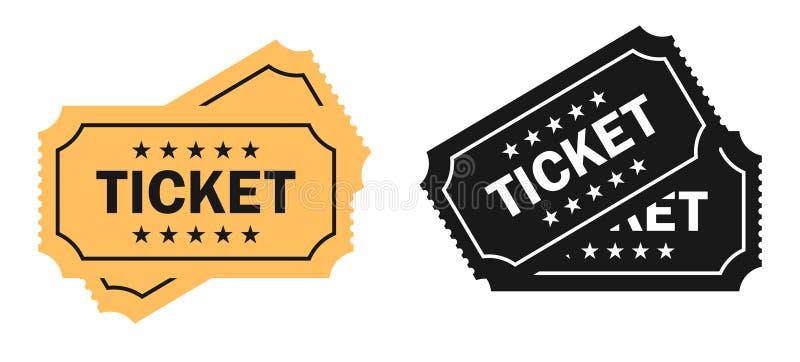 Ticket vector icon stock vector. Illustration of raffle - 358578619