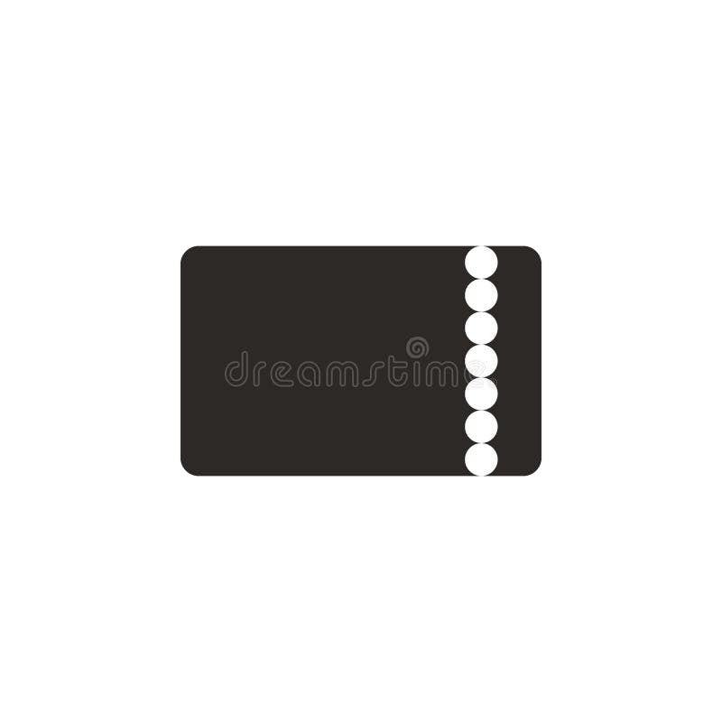 Ticket Vector Icon. Simple Element Illustration from UI Concept. Ticket ...