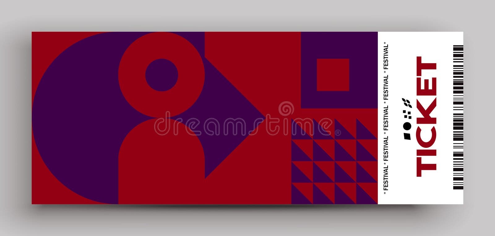 Ticket Vector Template Layout Set Happy Birthday. Festive Illustration ...