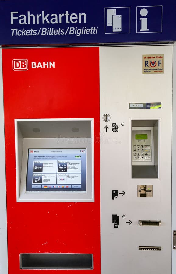 Ticket Vending Machine for German Train Editorial Stock Photo - Image ... Ticket Vending Machine for German Train Editorial Stock Photo - Image ...