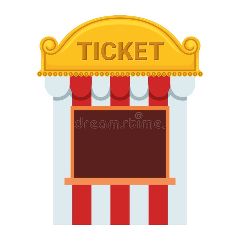 Ticketera para ferias ilustración del vector. Ilustración de circo ...