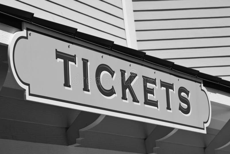 Ticketing sign stock image. Image of tickets, park, sign - 58398989