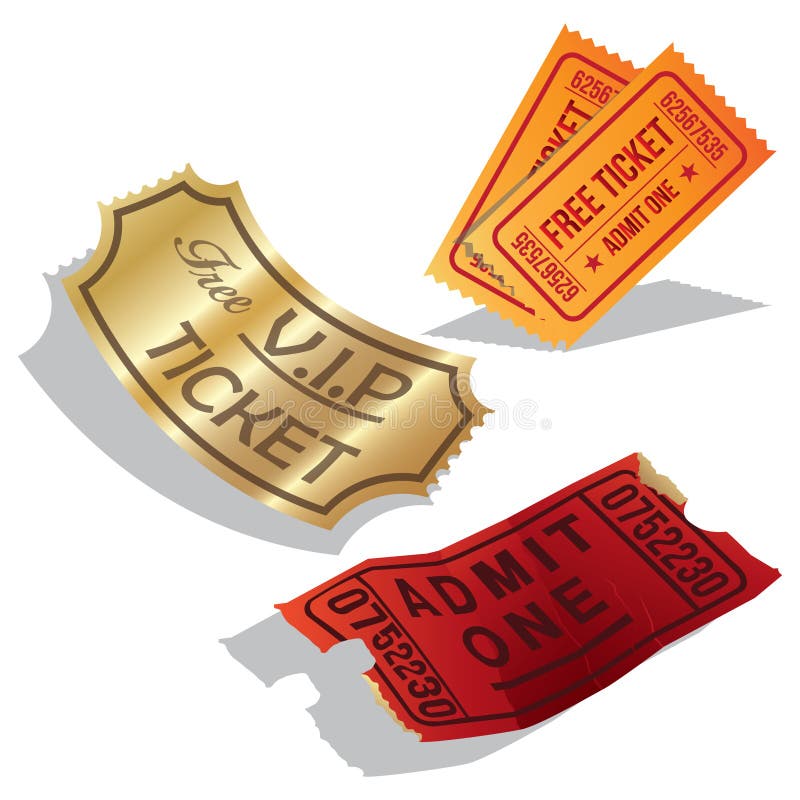 Tickets Collection. Vector Illustration Decorative Design Stock Vector ...