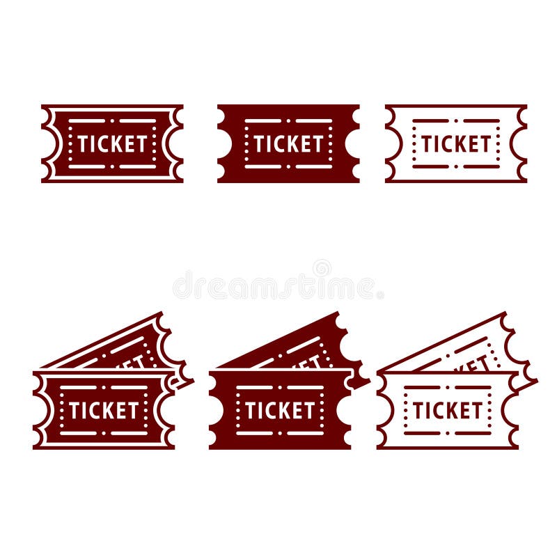 Event tickets vector icons stock vector. Illustration of banner - 220341545