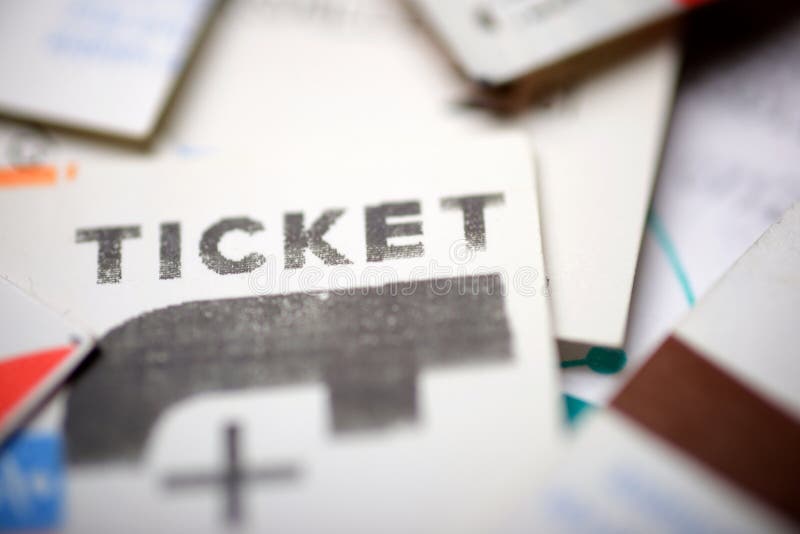 Tickets for Use on Public Transportation Stock Photo - Image of people ...
