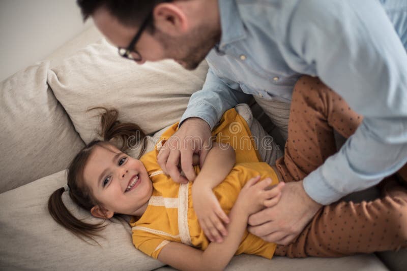 Tickle attack stock photo. Image of people, little, parent - 174671660