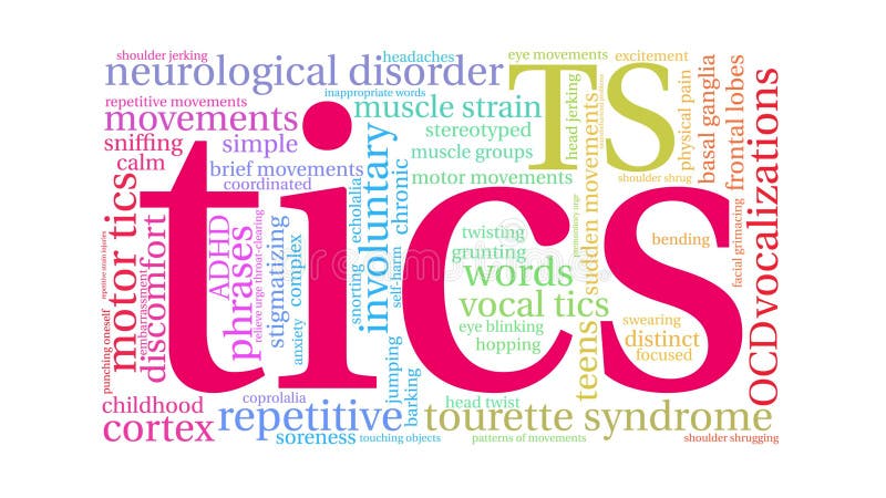 Tics Animated Word Cloud stock video. Video of involuntary - 163407071