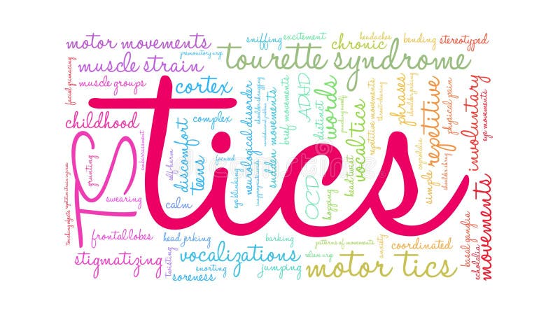 Tics Animated Word Cloud stock footage. Video of discomfort - 163429594