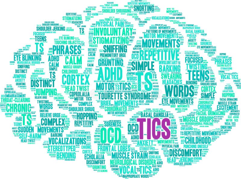 Tics Word Cloud stock vector. Illustration of discomfort - 158976740