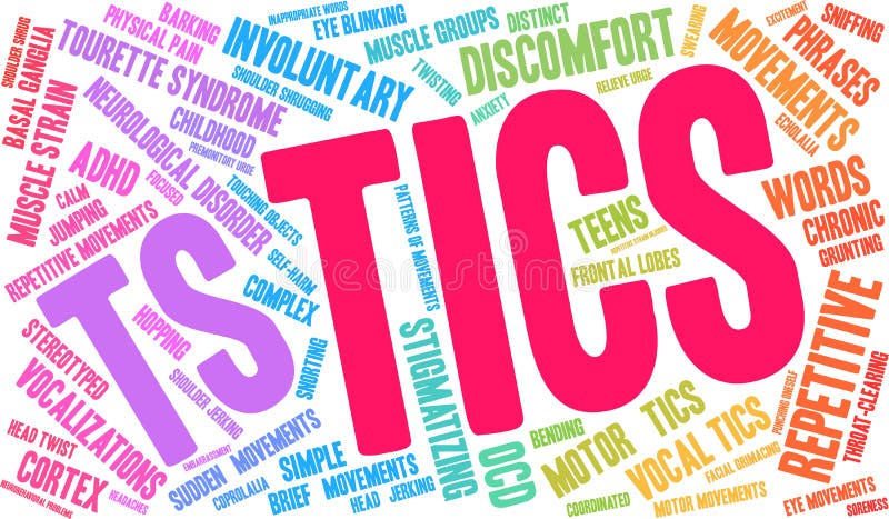 Tics Word Cloud stock vector. Illustration of discomfort - 158976740