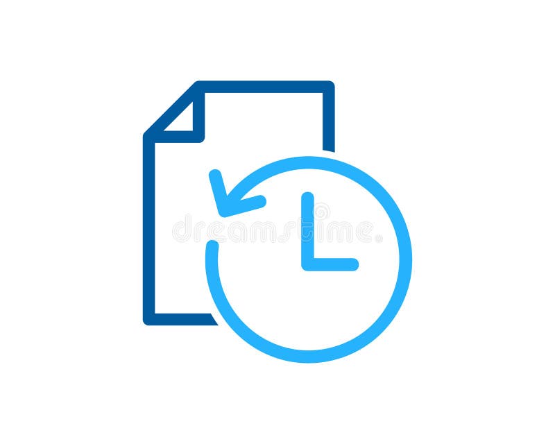 Tid Rapportsymbol Logo Design Element Vektor Illustrationer ...