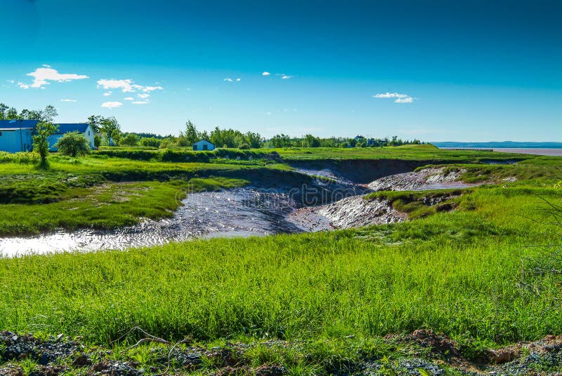 Tidal Bore. the Wave Rolls Onto the Seashore, Which is Covered with ...