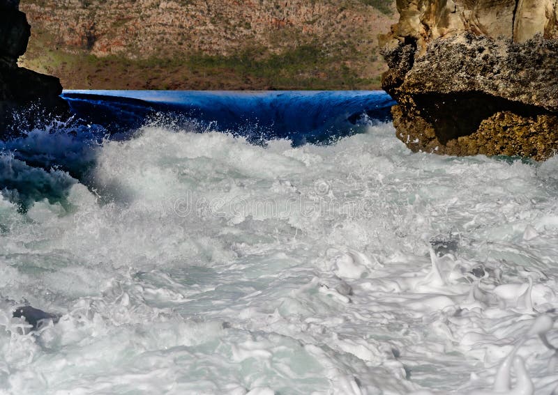 Horizontal Falls - Tidal Changes in the Kimberleys Stock Image - Image ...