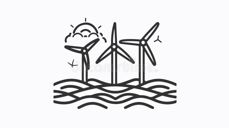 Tidal Energy Icon for Eco-Friendly Energy Solutions Stock Vector ...