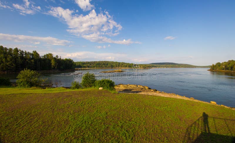 Tidal Falls Preserve, Maine Stock Photo - Image of coast, northeast ...