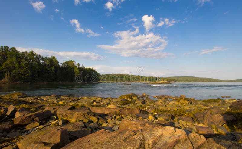 Tidal Falls Preserve, Maine Stock Photo - Image of ocean, tidal: 267782242