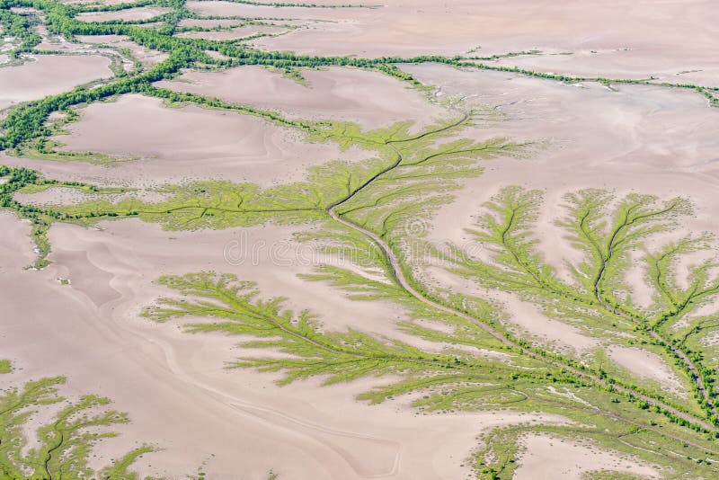 Tidal Patterns Below Forming Realistic Effects Formed by Mudflat ...