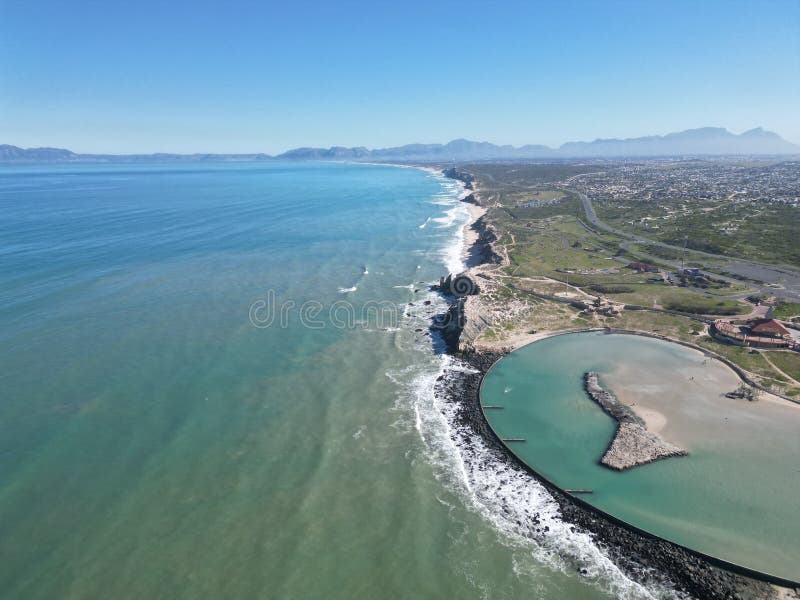 Tidal Pool Monwabisi Beach Rocks Ocean Beach Stock Photo - Image of ...