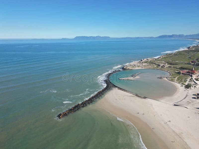 Tidal Pool Monwabisi Beach Rocks Ocean Beach Stock Image - Image of ...