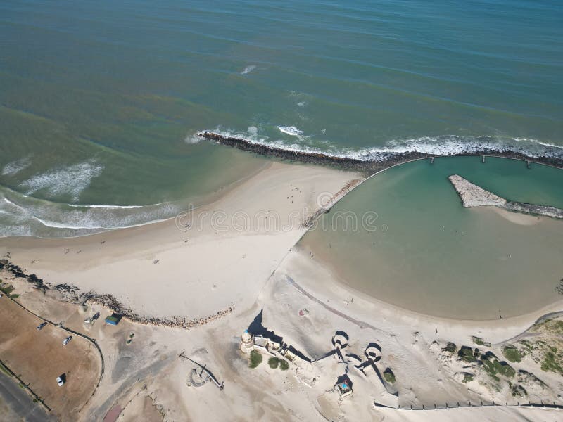 Tidal Pool Monwabisi Beach Rocks Ocean Beach Stock Image - Image of ...