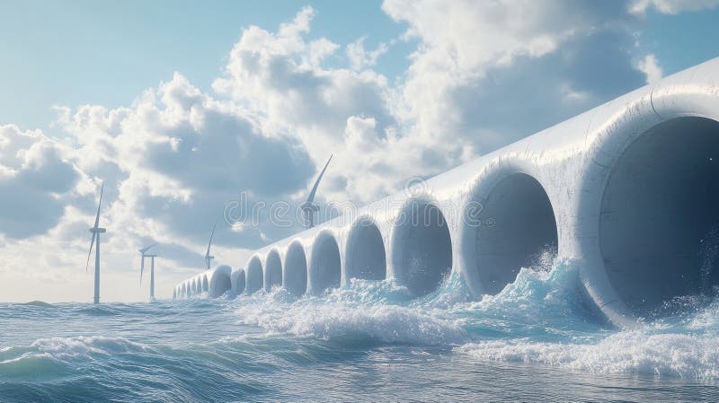 Tidal Power Plant Utilizing Ocean Tides for Cutting-Edge Renewable ...