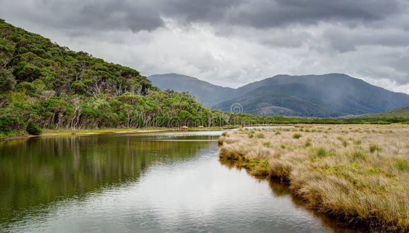 Tidal River En Parc National De Promontoire De Wilsons Photo stock ...