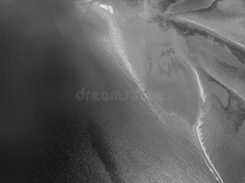 Tidal Sand ;Patterns in Monotone Stock Photo - Image of curves, lines ...