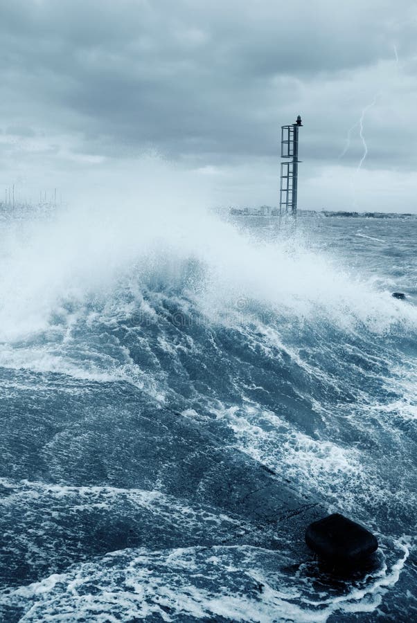 Tidal wave stock image. Image of brave, overflow, clouds - 14563147