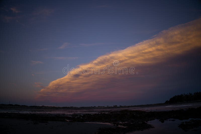 The tidal wave of Clouds stock photo. Image of nice - 198358368