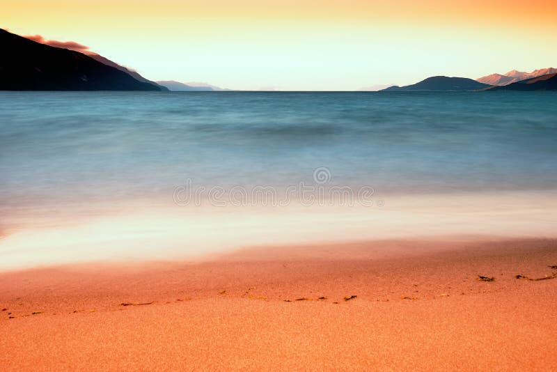 Tidal Waves Long Exposure Vignette Background Stock Image - Image of ...