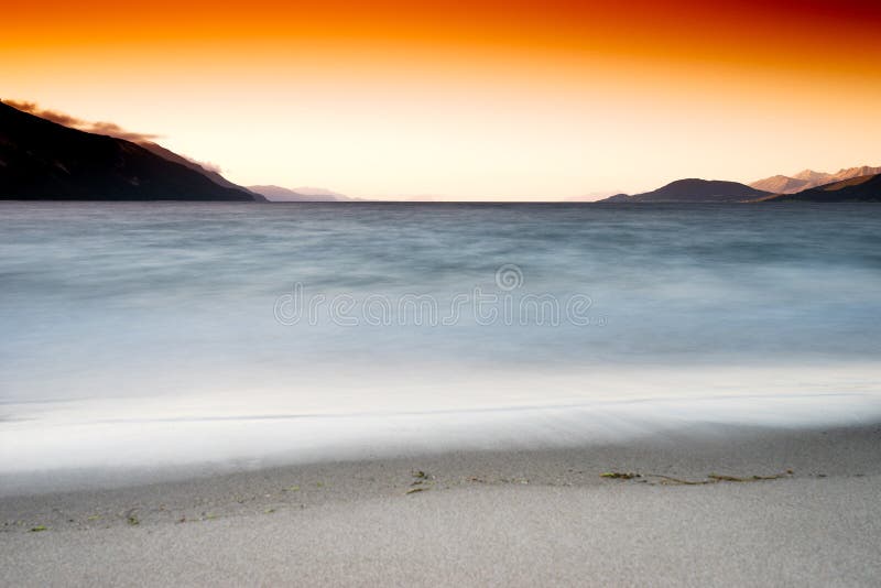 Tidal Waves Long Exposure Landscape Background Stock Image - Image of ...