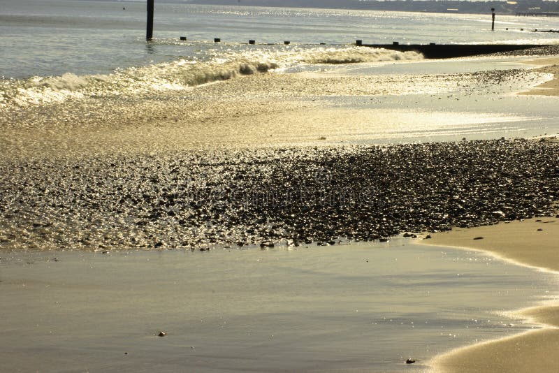 Tide on beautiful beach stock photo. Image of tranquil - 5512482