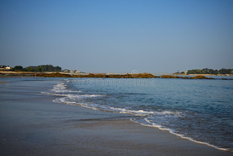 Tide. it is Beautiful Beach in the Morning Stock Image - Image of ...