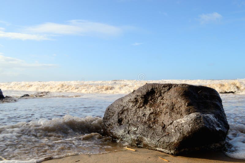 Tide gently rolling in. stock photo. Image of beauty - 37997448