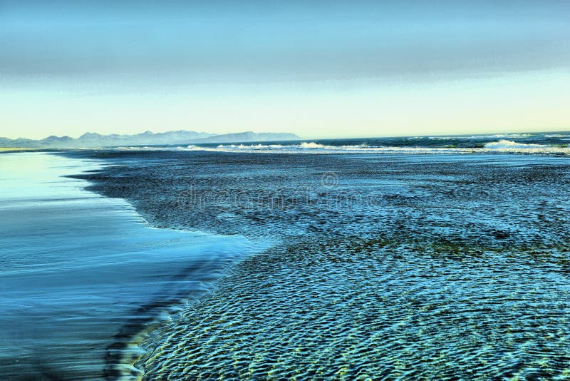Tide.going out stock photo. Image of beach, oregon, tidegoing - 112025750