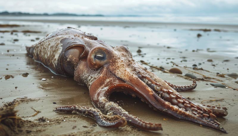 Squid Ashore Stock Illustrations – 2 Squid Ashore Stock Illustrations ...