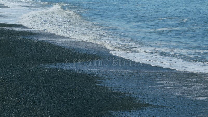 The Tide of the Sea Wave. Calm Sea Surface. Water Spreads Over Small ...