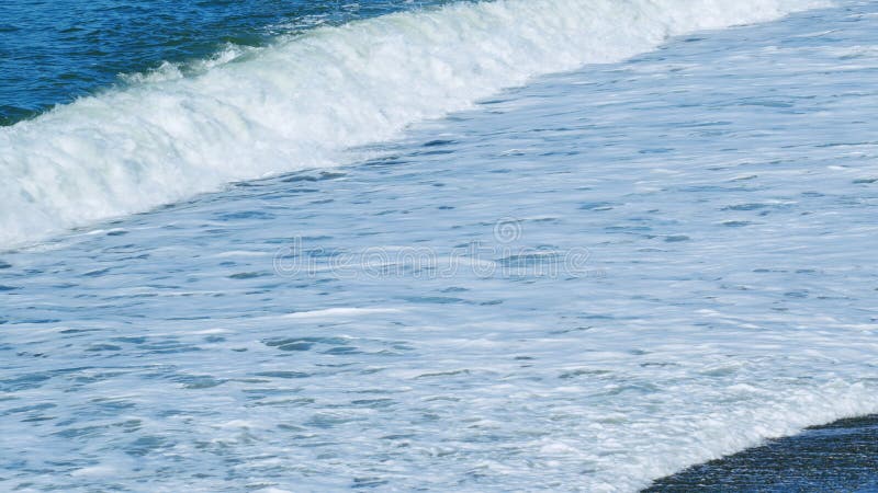 The Tide of the Sea Wave. Calm Sea Surface. Water Spreads Over Small ...