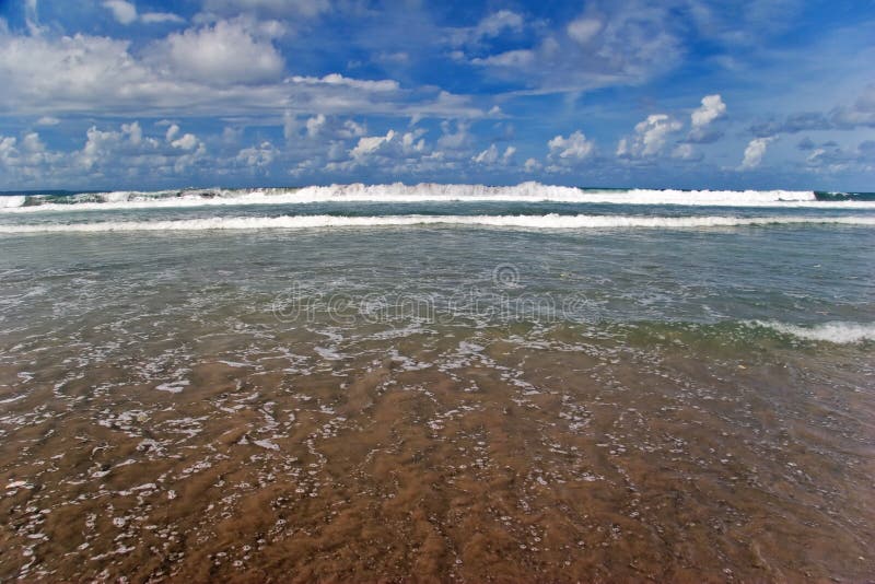 Tide of tropical beach stock photo. Image of asia, pacific - 7545834