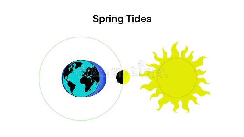 Tides, Moon, Sun and Earth, How Sea Tides are Caused by the ...
