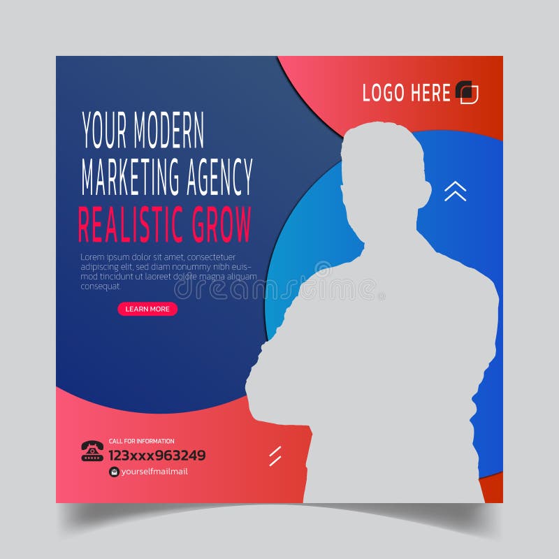 Tidy Creative Social Media Corporate Business Post Design Stock Vector ...