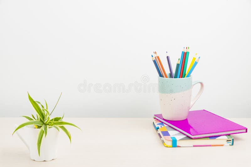 Tidy Workspace Setup, Writing Desk Tools Equipment, Smart Office ...