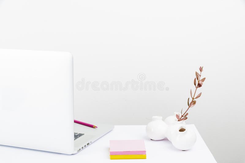 Tidy Workspace Setup, Writing Desk Tools Equipment, Smart Office ...