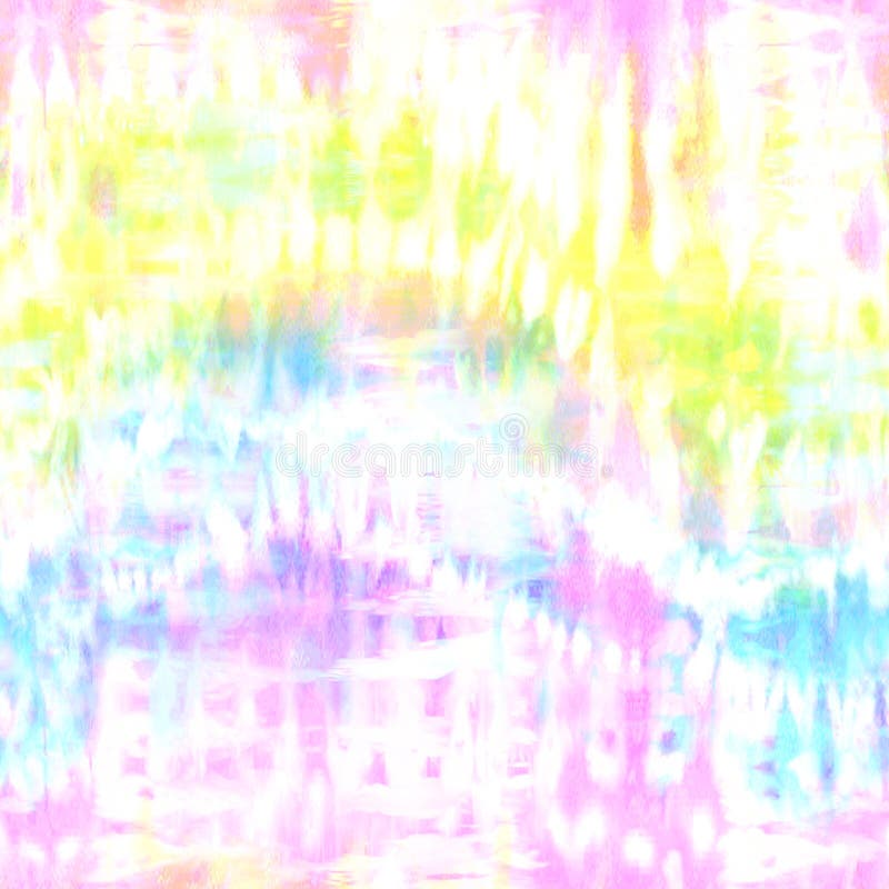 Tie Dye Cross Hatch Rainbow Wave Print Stock Illustration ...