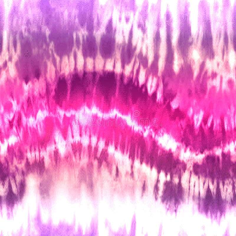 Tie Dye Ink Wave Pattern in Pink Stock Illustration - Illustration of ...