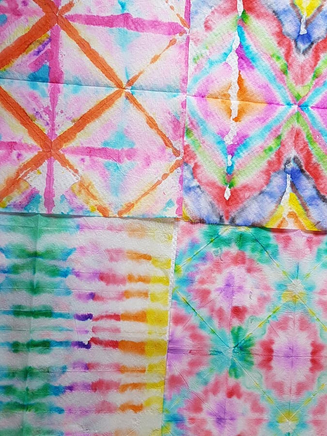 Tie Dye Pattern. Ethnic Print. Floral Psychedelic Ornament. Pattern ...