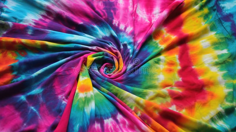 Tie Dye Pattern with Realistic Inspired Material, Ai Generated Image ...