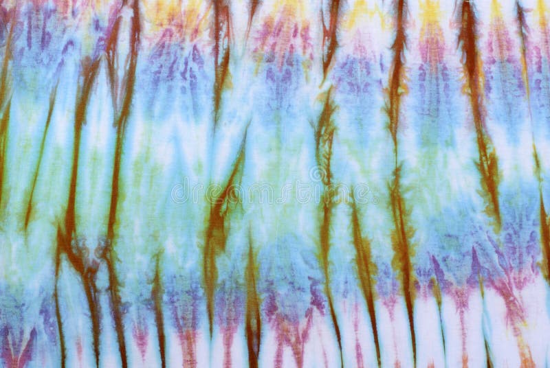 Tie Dyed Pattern on Cotton Fabric for Background. Stock Photo - Image ...