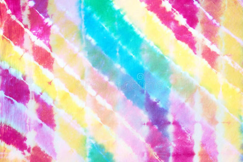 Tie Dyed Pattern on Cotton Fabric Dip Dyed Technique Abstract ...